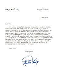 Stephen King Dear Me Letter BookMojo Stephen King Dear Me Letter BookMojo