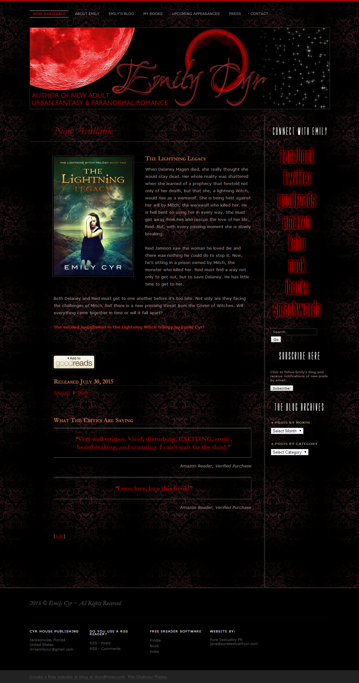 Emily Cyr Front Page – BookMojo