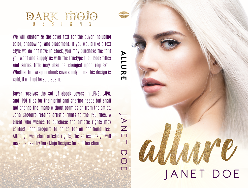 PREMADE COVER – Starlet Set 2 – Allure – BookMojo