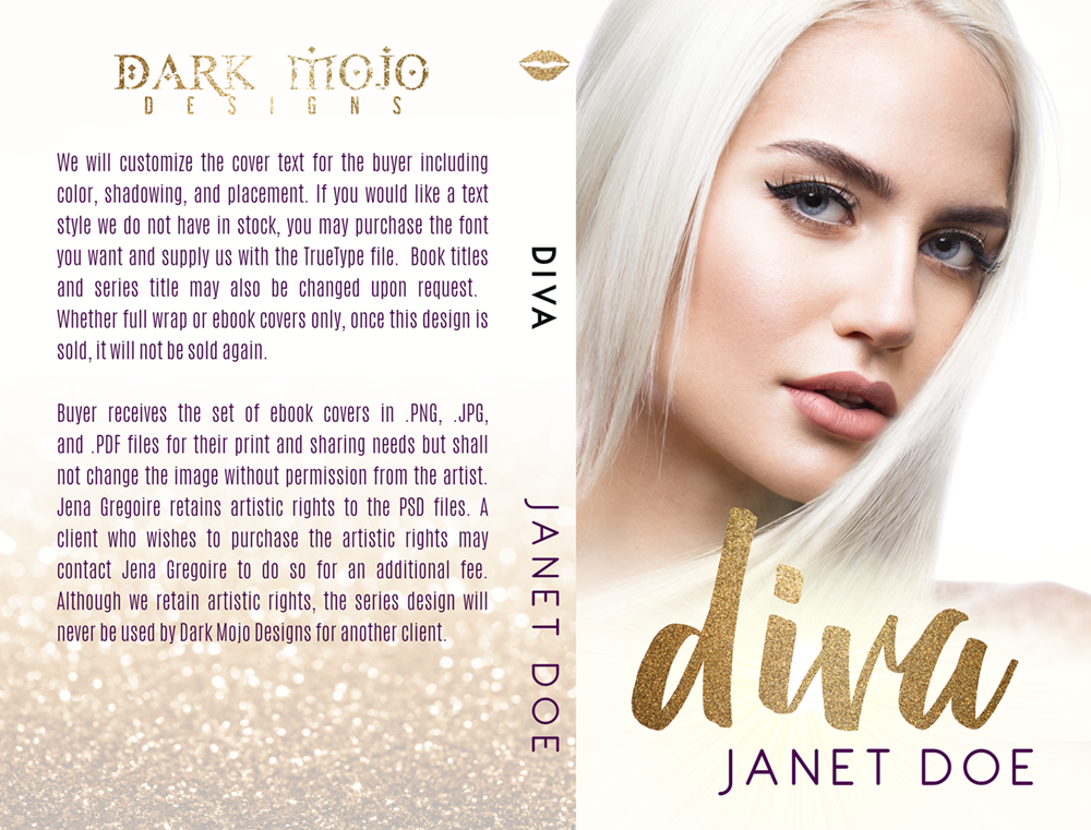 PREMADE COVER – Starlet Set 3 – Diva – BookMojo