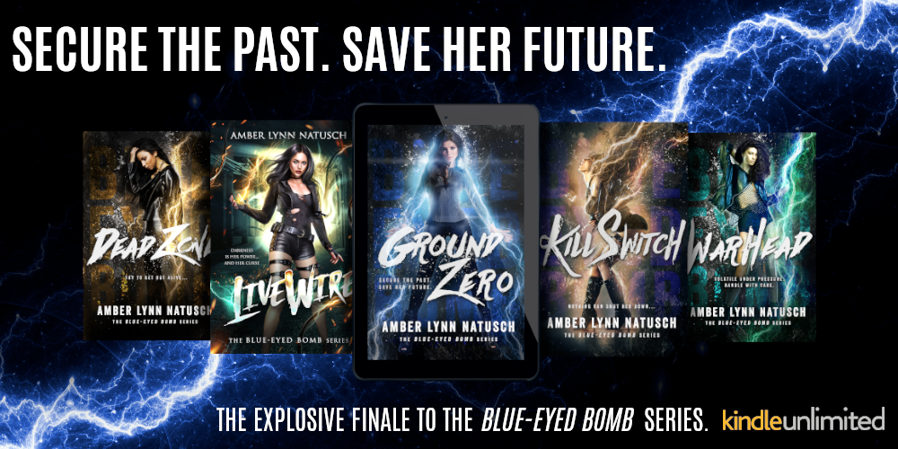 BookMojo – Front Page Panels – Amber Lynn Natusch – Blue-Eyed Bomb – 001 – BookMojo