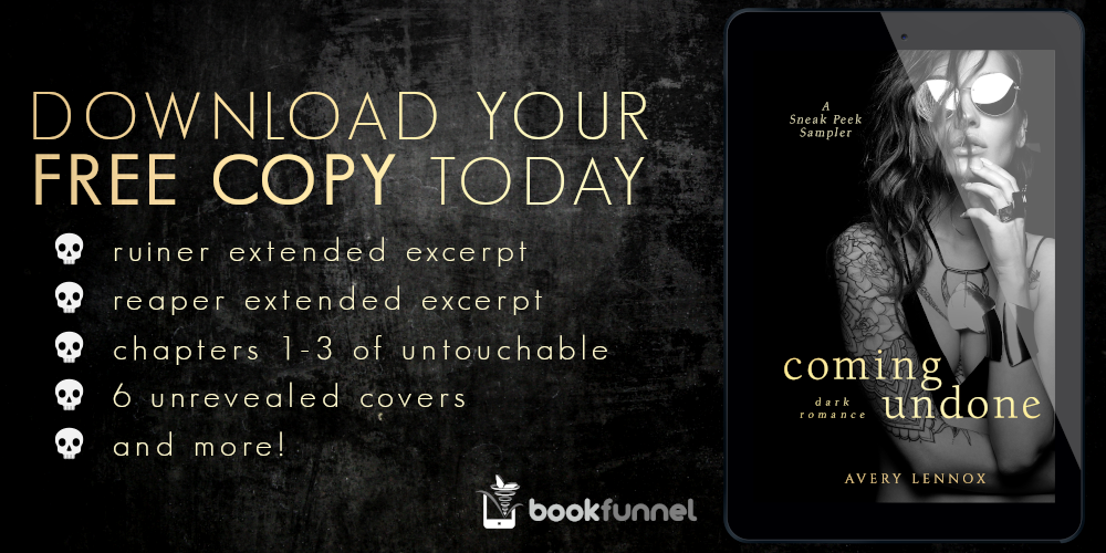 BookMojo – Front Page Panels – Avery Lennox – Coming Undone – 001 – BookMojo